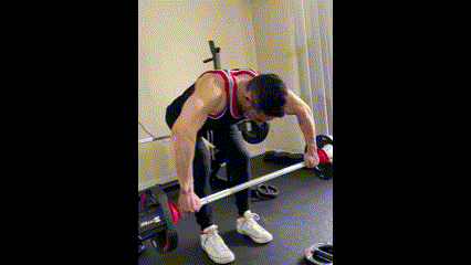 Bent Over Wide Grip Barbell Row