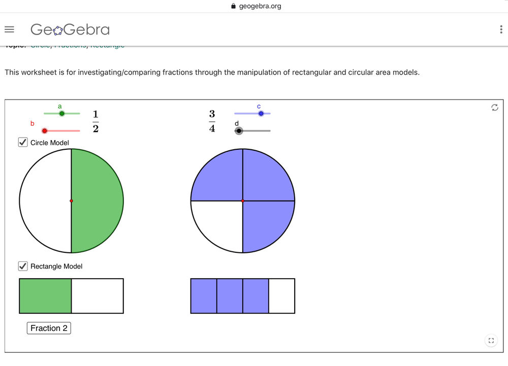 Maths - P4 - Comparing Fractions