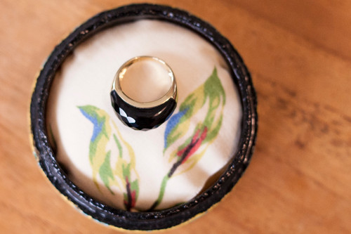 east west onyx & gold ring | Dead Gorgeous