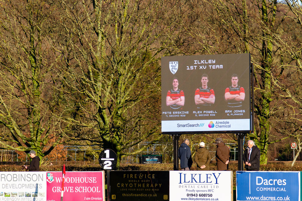 Ilkley Rugby Club unveils new LED scoreboard