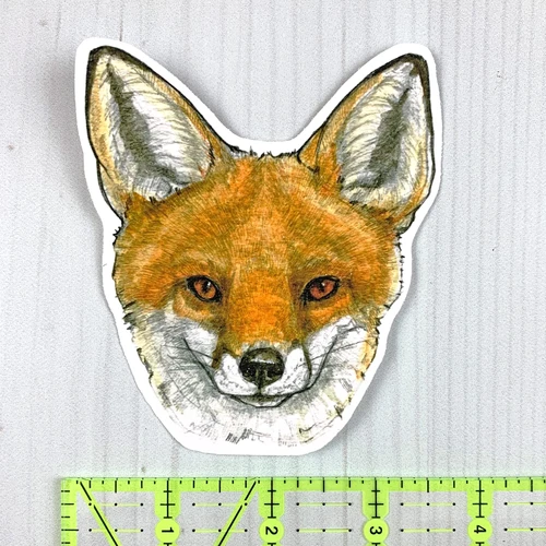 Red Fox Sticker | VIX Emporium