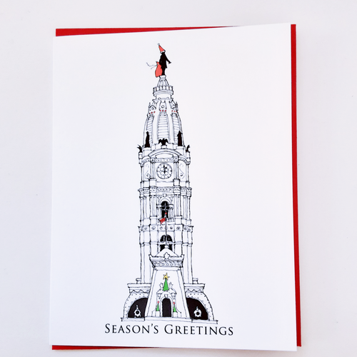 Philadelphia City Hall Season's Greetings Holiday Card | VIX Emporium