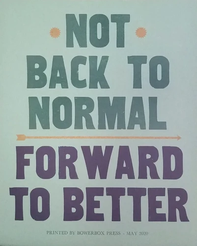 "Forward To Better" Print by Bowerbox | VIX Emporium