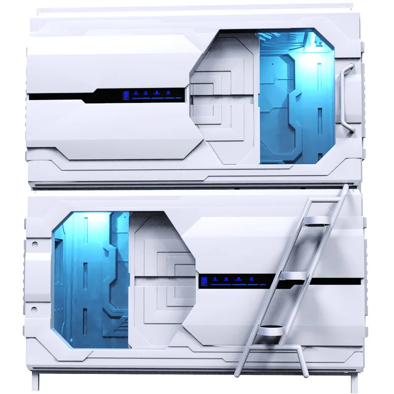 Space Series - Horizontal Capsule Double Bed 1800mm | Off-Grid Geodomes