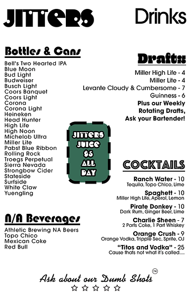Menu | Jitters