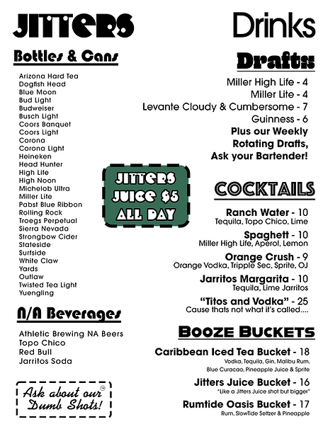 Menu | Jitters