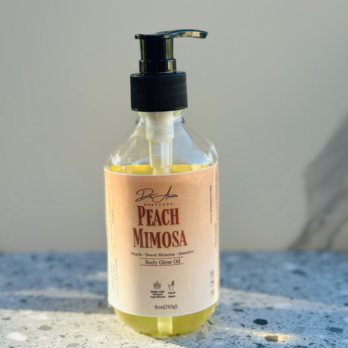 Peach Mimosa Body Glow Oil | Natural Skin Care | Body Butter | Black ...