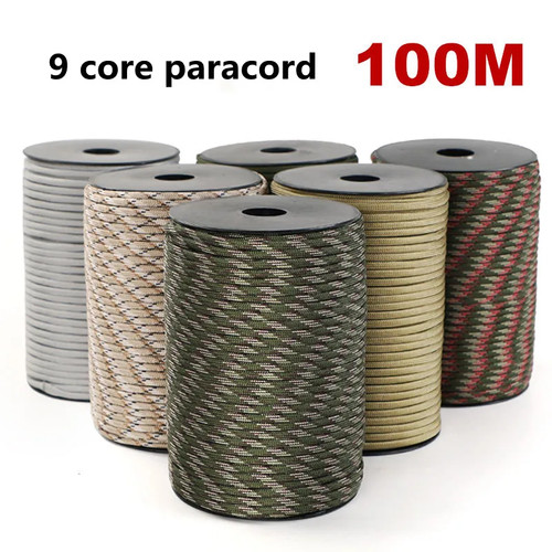 100M 550 Military Standard 9-Core Paracord | SATS