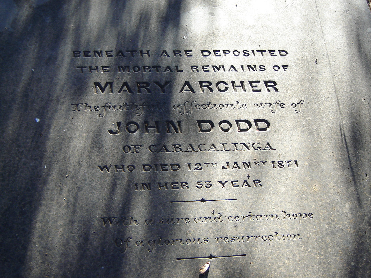 DODD, Mary Archer