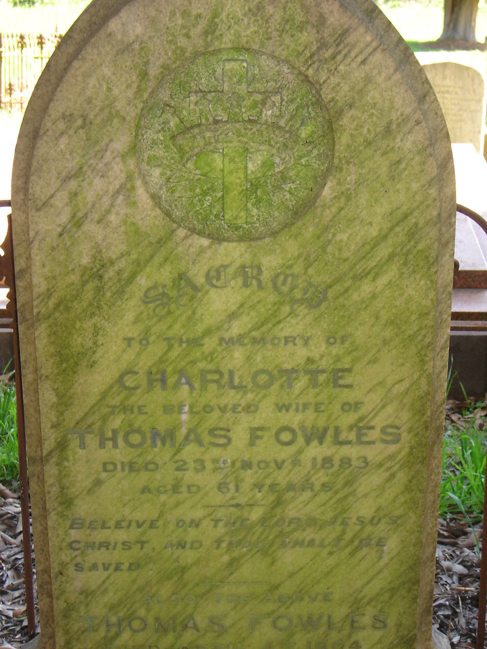 FOWLES, Charlotte