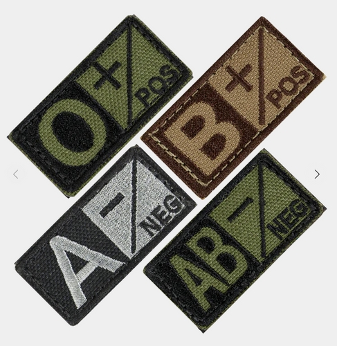 Blood Type Patch | The Gun Store