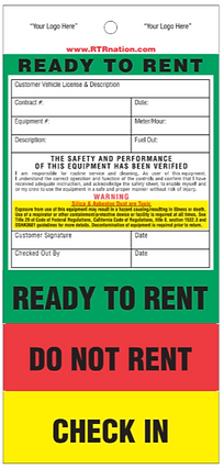 Ready to Rent | RTR TAGS | Rental Tags & Safety Gear