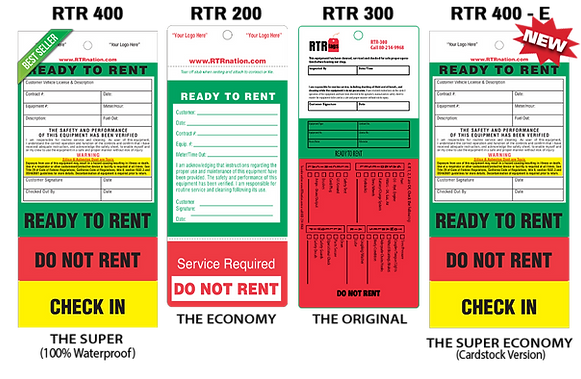 Equipment Rental Tag | Tags for Heavy Equipment