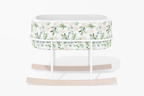 Panda Eucalyptus Rose Carry Cot | Mary Popins