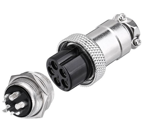 Conector GX20 - 5 pines (Macho y Hembra) | TAICED
