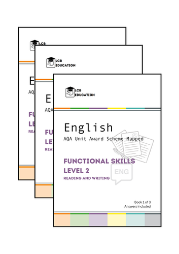 English FS L2 Workbooks 1, 2, 3 Bundle | LCB Education