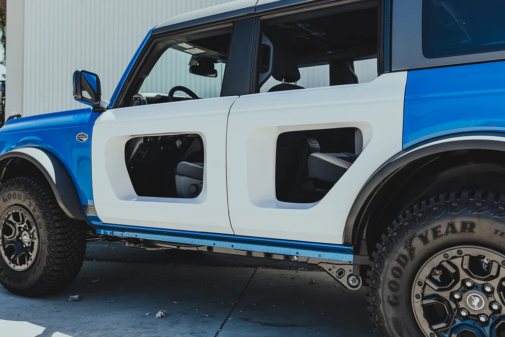 2021 - 2023 FORD BRONCO FIBERGLASS HALO DOORS - FRONT (4-DOOR) | ZFG ...