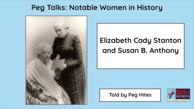 Peg Talks: Notable Women in History