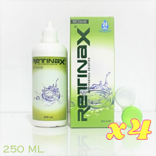 Retinax (250 ml) 4 Adet Lens Solüsyonu (SKT:05/2028) | Ahmetoptik