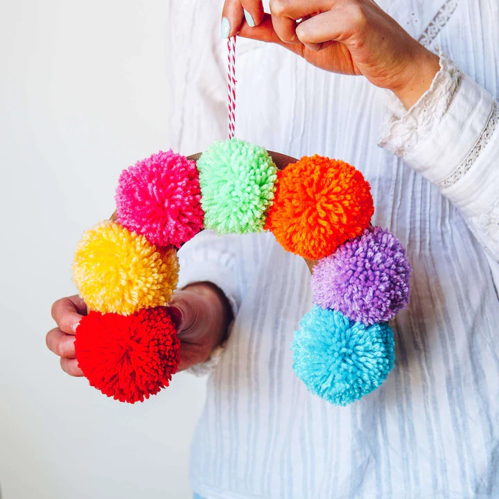 Pom Pom Rainbow Craft Kit | Devon Artisan Hub
