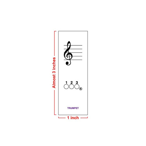 Fingering Chart Post-It Pad - Trumpet | Music Teaching Aids