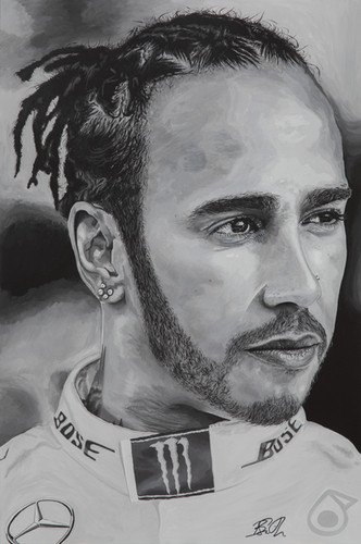 10# Sir Lewis Hamilton PRINT | Brad Smith Art