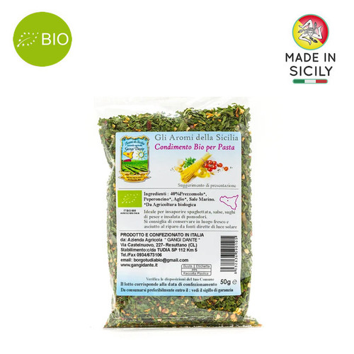 Condimento bio per pasta 50 gr Aromi di Sicilia | Punto Carni