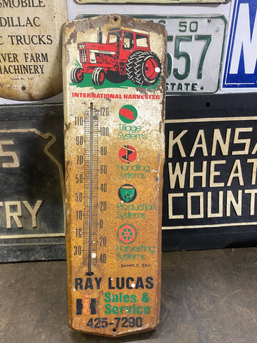 Large IH Dealer Thermometer w/ 66 Series Tractor | Territorial Trading