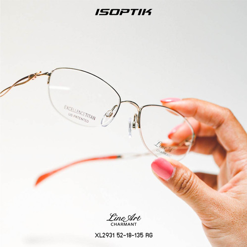 กรอบแว่น CHARMANT Line Art XL2931 52-18-135 RG | ISOPTIK FRAME