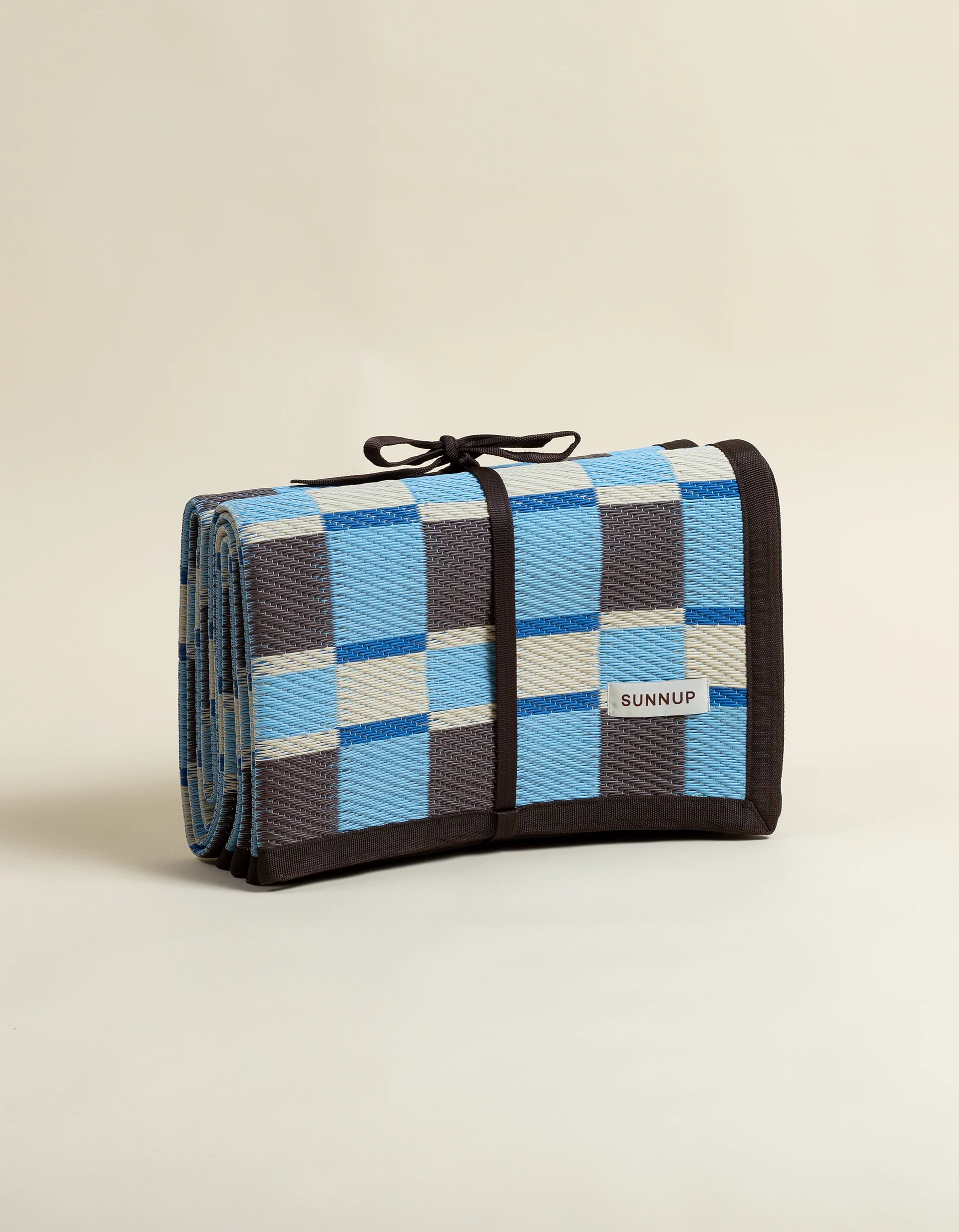 SUNNUP Woven Outdoor Mat - Azure | Franco Studio