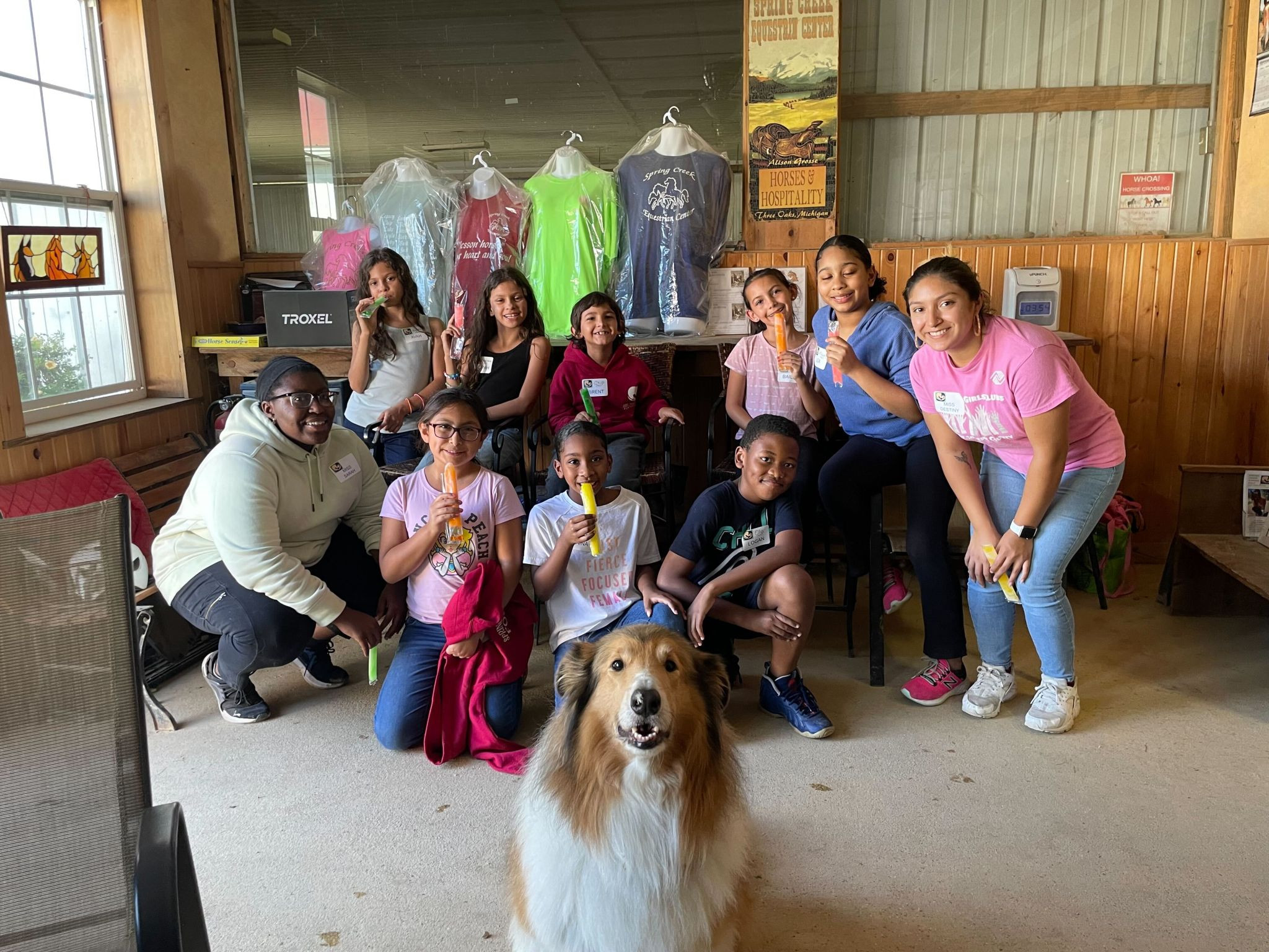 Our Club kids saddled up!