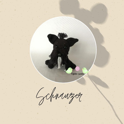 Perrito Schnauzer | Tejidos Gabitha