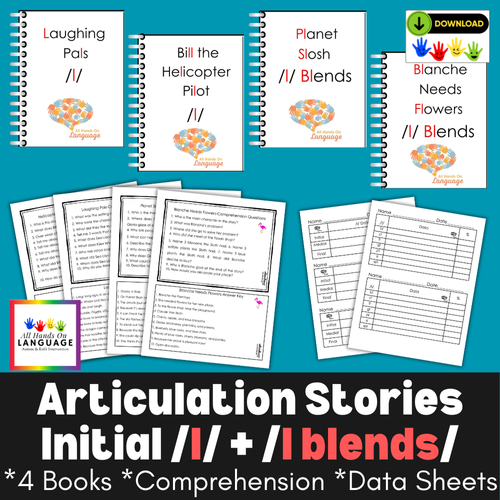 Articulation Stories: /l/ & /l/blends, Plus Comprehension! Speech and ...