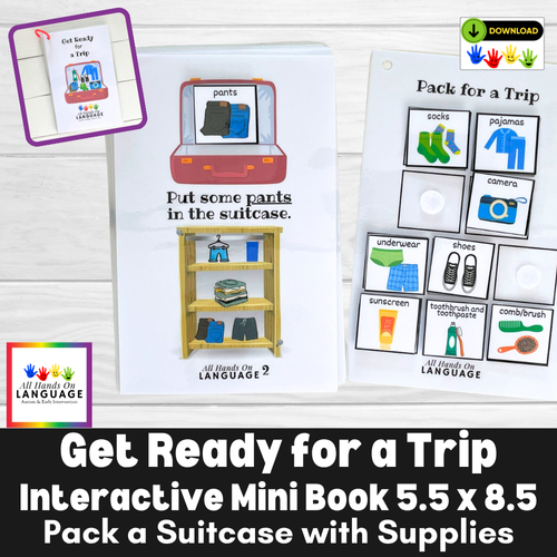 Get Ready for a Trip Interactive Mini Book with Choice Board + 10 Items ...