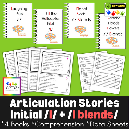 Articulation Stories: /l/ & /l/blends, Plus Comprehension! Speech and ...