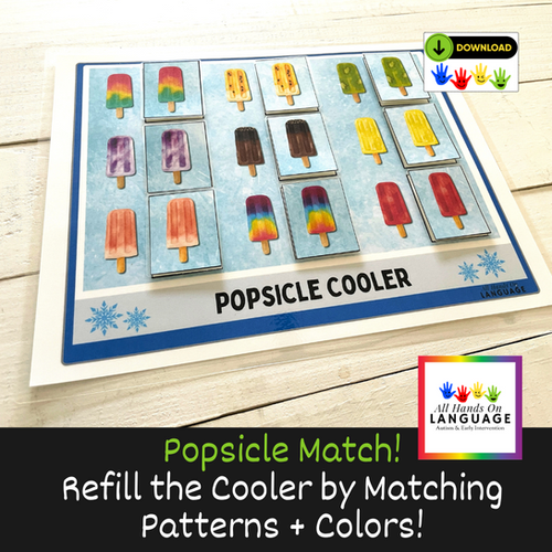 Popsicle Match! Refill the Popsicle Cooler! Pattern + Color Matching ...