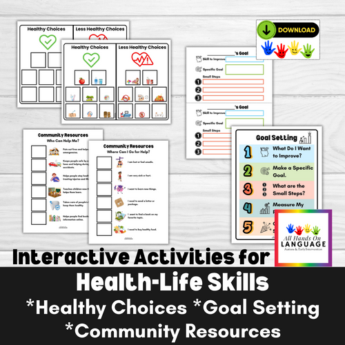 Special Education Health Life Skills Unit Interactive Support ...