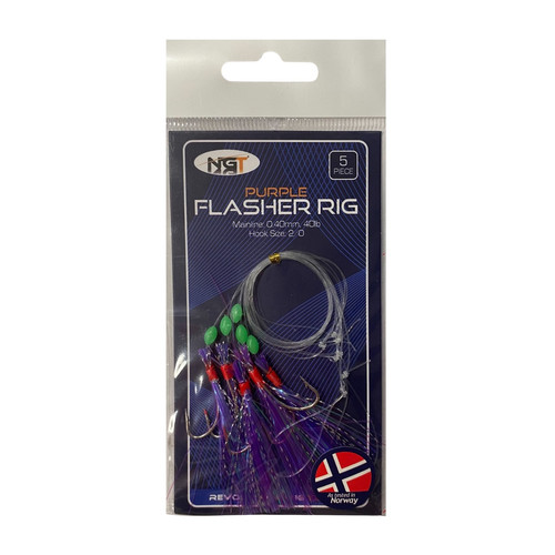 NGT PURPLE FLASHER RIG FISHING LURE | Croot's Country Store