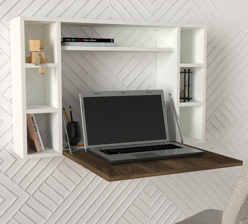 איסטה DE5300 - אגוז-לבן - עמדת עבודה נפתחת | Homax