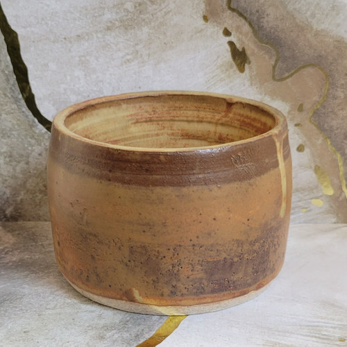 Honey Glazed Cyllinder | Crystal Pace Pottery