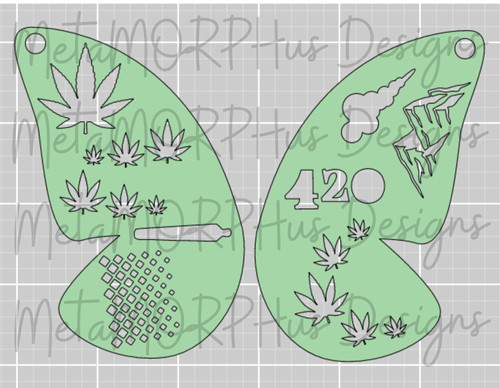 420 Stencil | Milehighface&bodyart