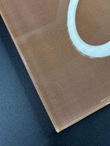 Mesh Interlayer and Metal Mesh Laminated Glass at Fused Glass Design