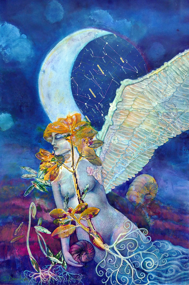 Interpreting Art | Moonwing | Mystical Mixed Media Blog