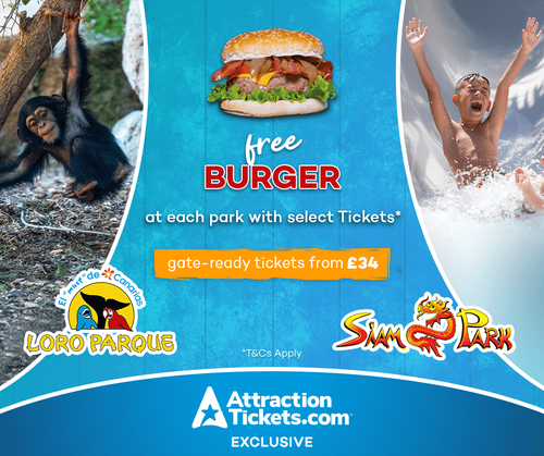 Siam Park ticket with Free Burger