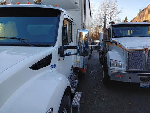 Kenworth T480 Oversize Load Mirror Extension Bracket | Mirrorextension.com