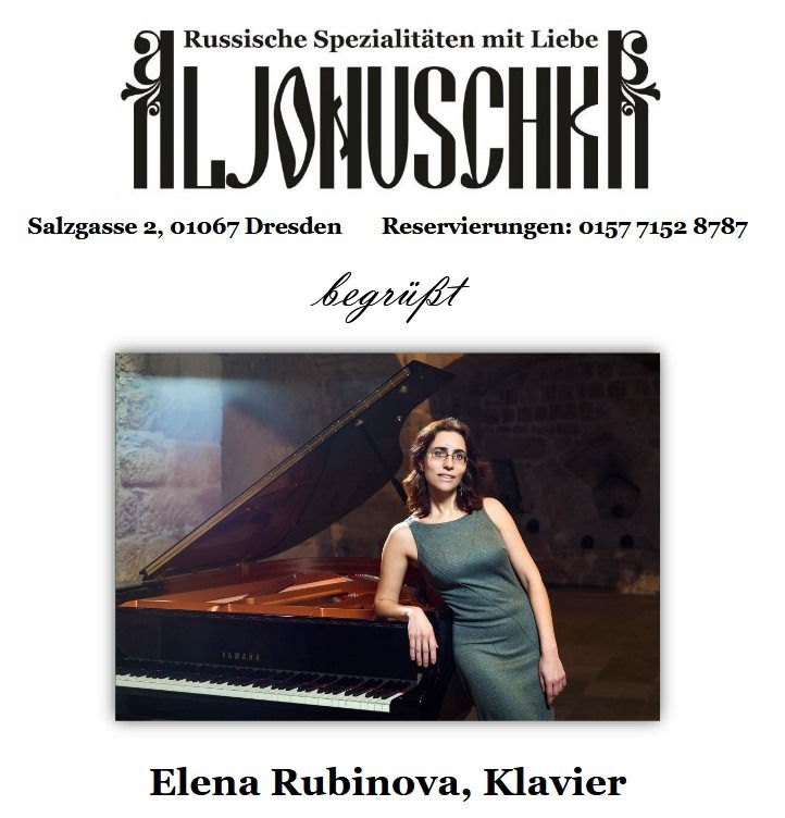 15.04.2023 - Kunst & Genuss im Restaurant Aljonuschka an der Frauenkirche!