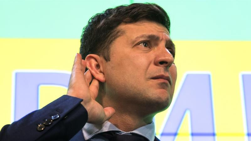 Comedian Volodymyr Zelensky is President of Ukraine.