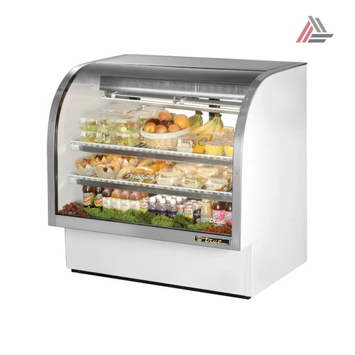 True TCGG-48-HC-LD 48-1/4" Full Service Deli Case w/ Curved Glass ...