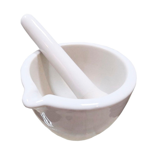 MORTERO DE PORCELANA CON PISTILO, CAPACIDAD DE 135 ML | Dibbiotek