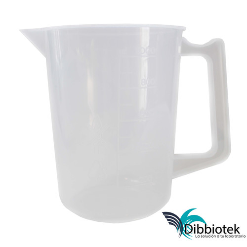 JARRA GRADUADA DE PLASTICO DE 1000 ML, AUTOCLAVABLES HASTA 121 ...